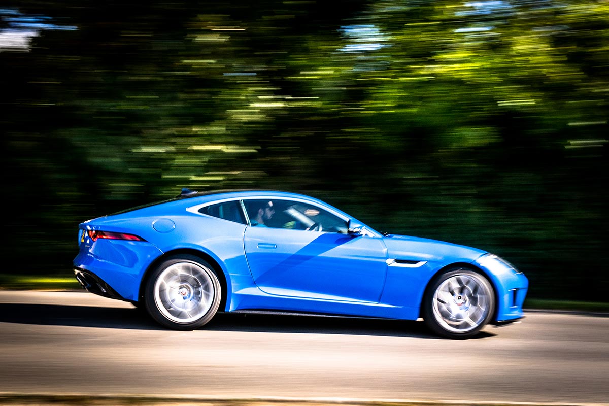 Jaguar F Type Blue Coupe