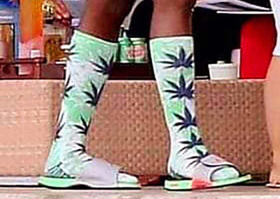 Socks - Why Would Rapper 50 Cent Wear Socks With Flip Flops